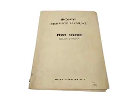 DXC-1600: CAMERA MANUAL, Sony | $14.99–$79.87